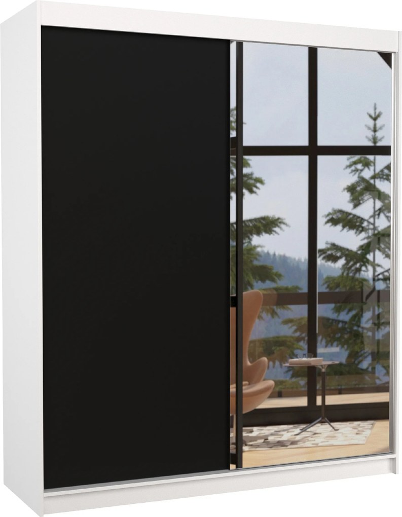 ADRK Furniture Posuvná skříň s zrcadlem VIKI 180 ADRK-SW-VIK-WB-180