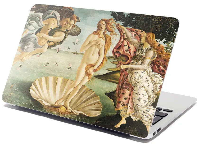 Sablio Samolepka na notebook Zrození Venuše - Sandro Botticelli - 38x26 cm