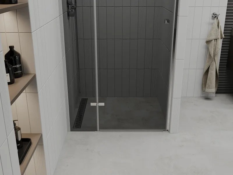 Mexen ROMA sprchové otevírací dveře ke sprchovému koutu 80 cm, šedá, 854-080-000-01-40