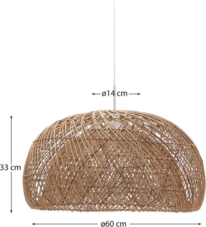Ratanové stínidlo v přírodní barvě ø 60 cm Isora – Kave Home