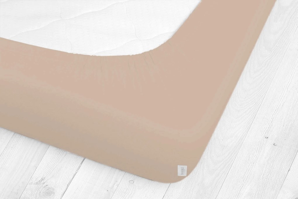 Jersey prostěradlo - new collection pudrové na výšku matrace do 20 cm Velikost: 140 x 200