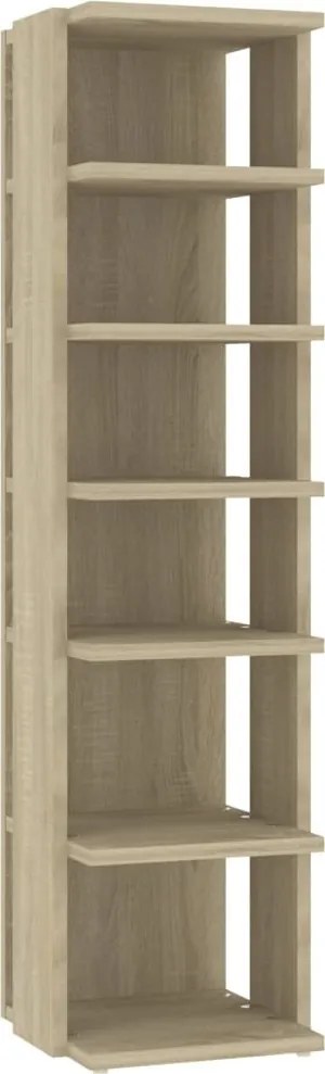 vidaXL Botník 27,5x27x102 cm kompozitní dřevo [808487] Barva: Betonová šedá
