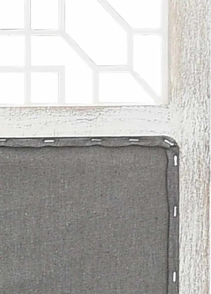 3dílný paraván šedý 105 x 165 cm textil 338554
