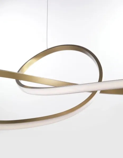 LED lustr Fusion 72 zlaté