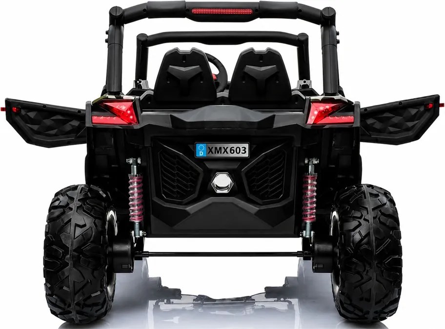 LEAN CARS Akumulátorové auto Jeep XMX603 4x4 s MP4 panelem, černé