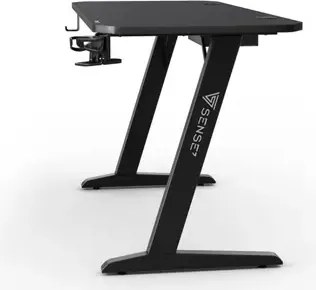 SENSE7 Nomad Basic černá / Herní stůl / 140 x 60 cm