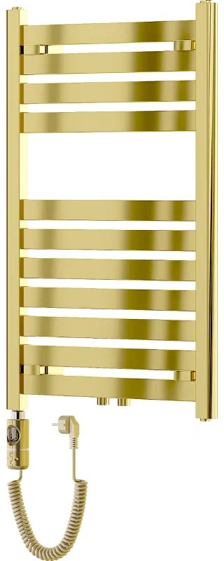 Mexen Uran, elektrické topné těleso 800x500 mm + topná tyč 300 W, zlatá lesklá, W105-0800-500-2300-50