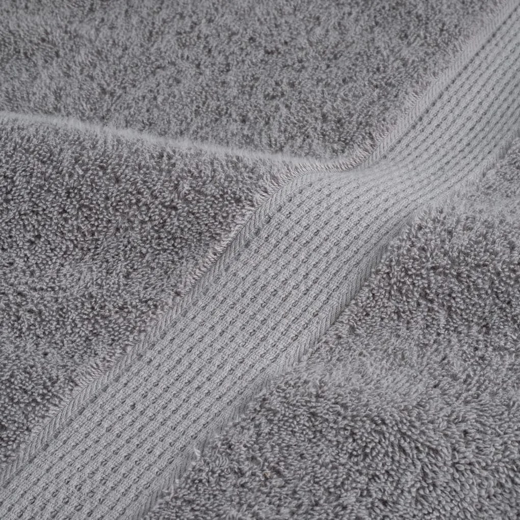 Prémiové saunové osušky SOLUND 4 ks šedé 80x200 cm 600 g/m² 137315