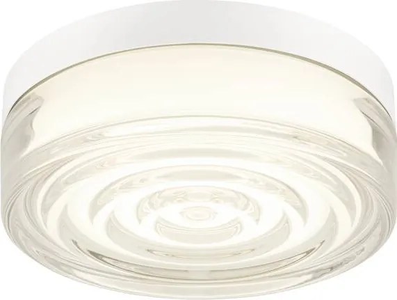 LA 1010211 CYFT WAVE XL Přisazené nástěnné a stropní svítidlo, 2700/3000/4000 K, 15 W, PHASE, 105°, IP65 černá / čirá - BIG WHITE (SLV)