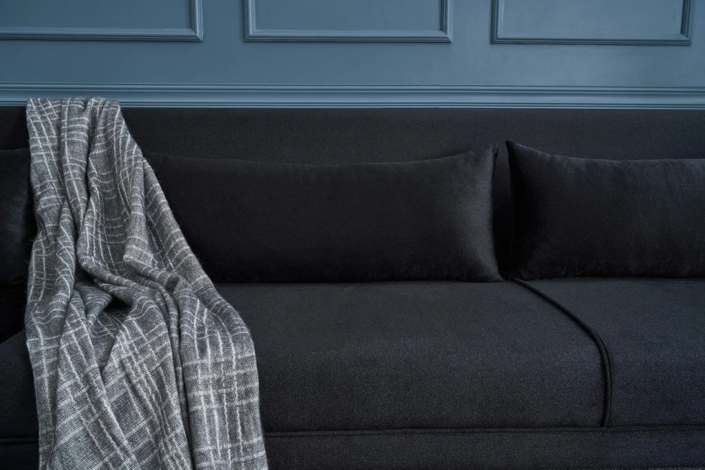 Hanah Home rohová pohovka ARDOSA černá levá 825BLC1561