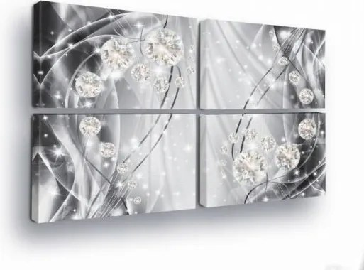 Obraz 120x80 Diamantový křišťálový lesk, luxusní, elegantní abstrakce