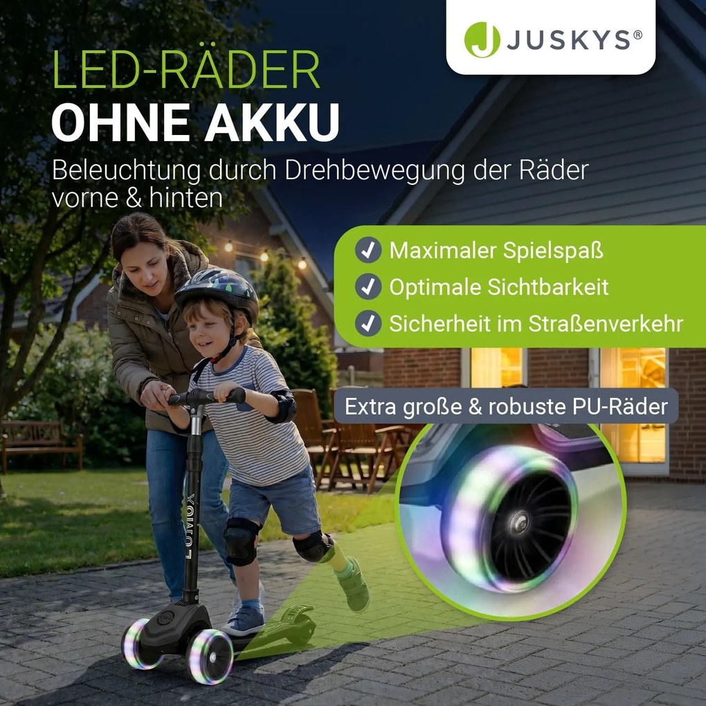 Juskys Dětská koloběžka Lumox Barva: černá
