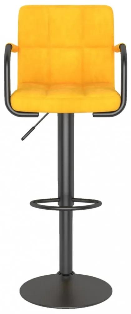 Barová židle 2 ks samet / kov Dekorhome Černá