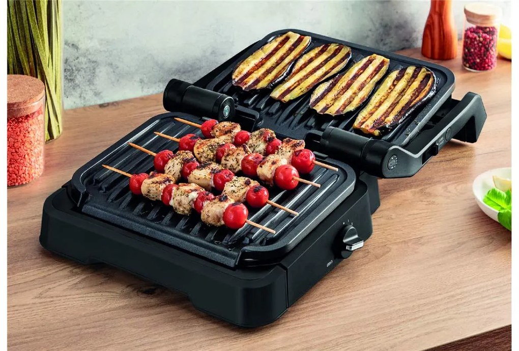 Elektrický gril Tefal OptiGrill 2v1 GC772830 Černý