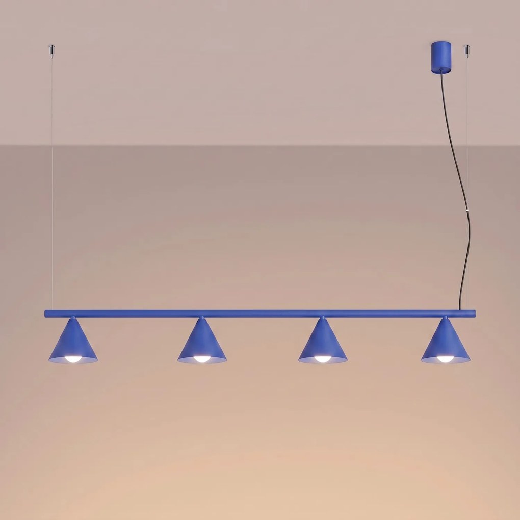 Sollux Lighting Lustr NOX 4L ultramarín