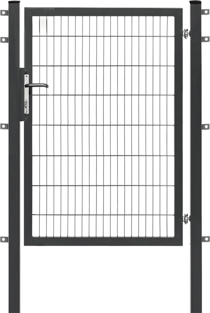Floraworld Jednokřídlá branka Premium dvojitá výplň antracitová 120 x 160 cm