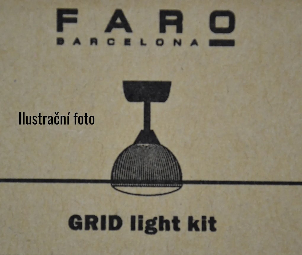 Světelný kit FARO 33341K bílý pro stropní ventilátor FARO 33341 GRID