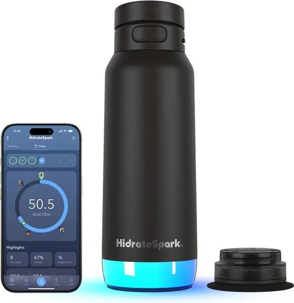 HidrateSpark PRO 2 chytrá lahev, 950 ml černá
