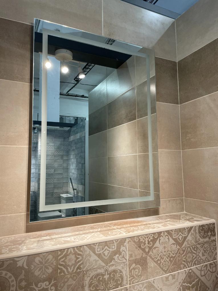 Kingsbath Arizona SQ 70 koupelnové zrcadlo s LED podsvícením