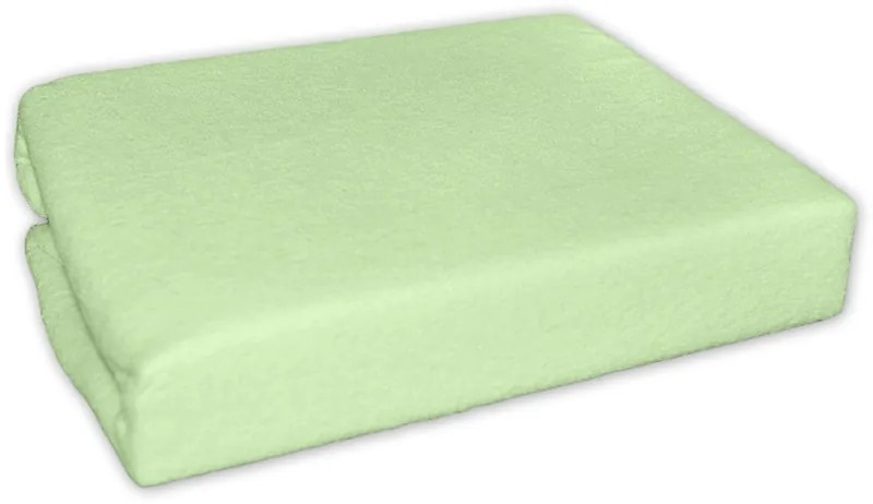 Nepromokavé froté prostěradlo do kočárku 75 x 35 - zelené Rozměry: 75x35