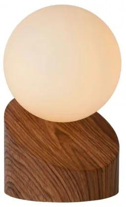 LUCIDE LEN Table Lamp G9 Dark Wood, stolní lampa