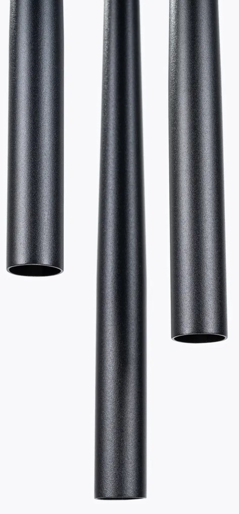 Závěsné svítidlo Bliss, 3x černé kovové stínítko,
