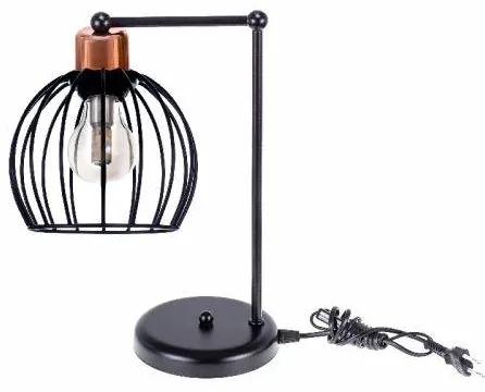 Industriální stolní lampa DETOY, 1xE27, 60W, černá Bexlo DETOY