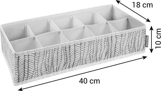 TESCOMA Organizér na ponožky a spodní prádlo FANCY HOME 40 x 18 x 10 cm, smetanová