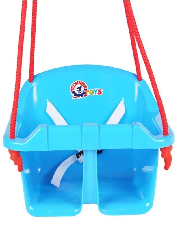 Houpačka Baby plast modrá nosnost 20kg 36x30x29cm 24m+