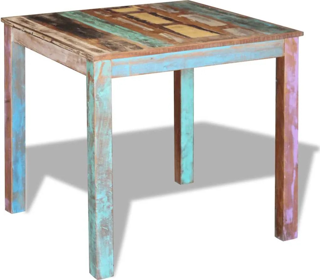 Jídelní stůl masivní recyklované dřevo 80 x 82 x 76 cm 243452