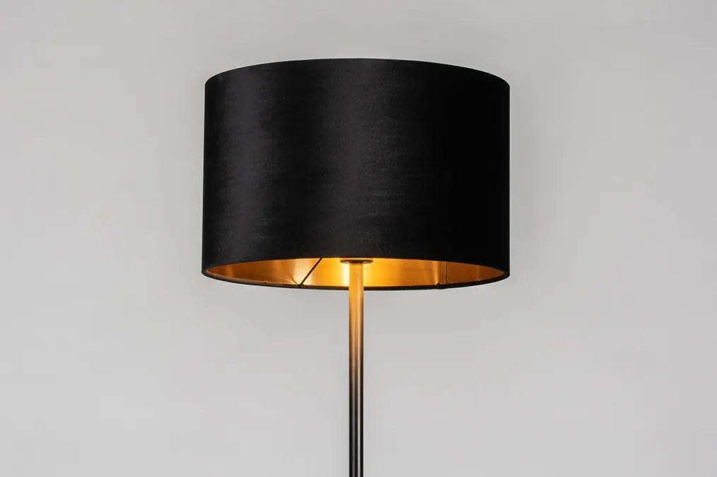 Stojací lampa Riteliotte Black and Gold