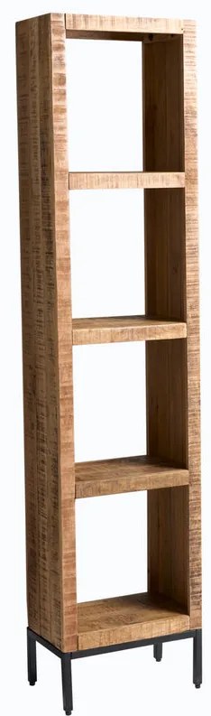 Invicta Dřevěná knihovna IRON CRAFT 180x40 cm mango 42375