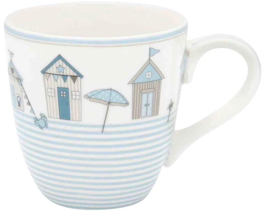 GreenGate Dětský porcelánový hrnek Ellison Pale Blue 200ml