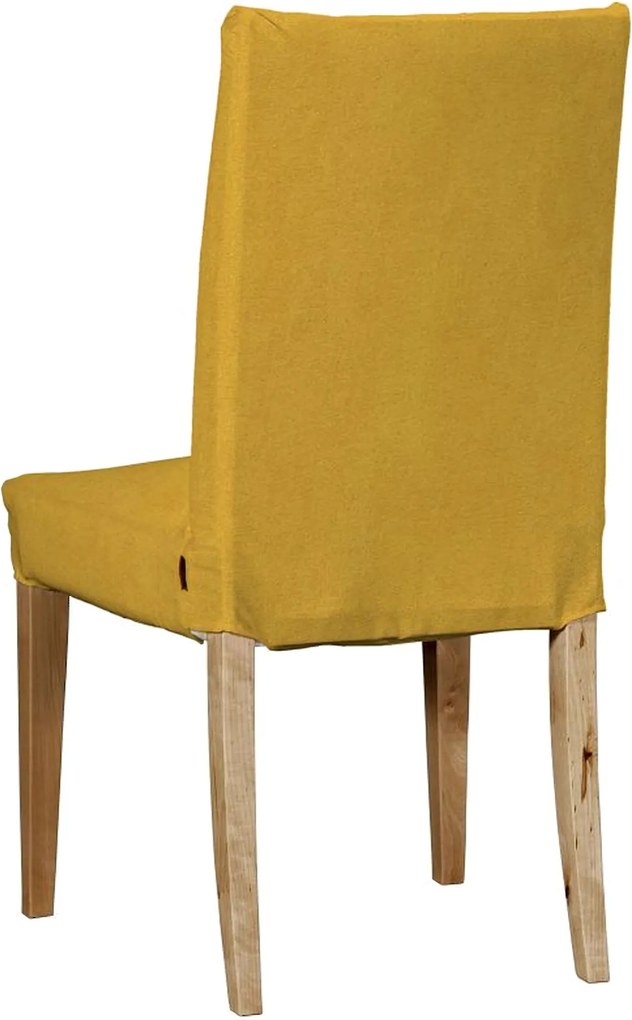Potah na židli IKEA  Henriksdal, krátký barva žlutá látka pletený vzor