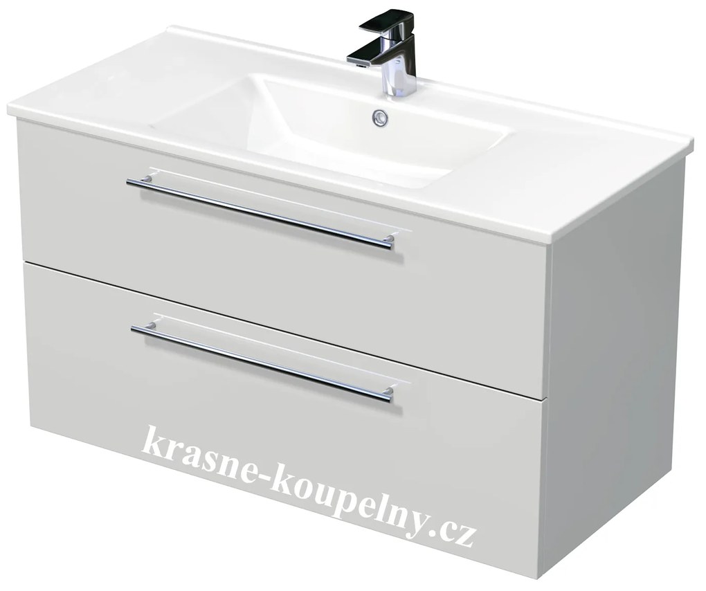 Intedoor skříňka s umyvadlem, 2 zásuvky, Box Arte 100 2Z Varianta: A6766 Aqua Marina MAT