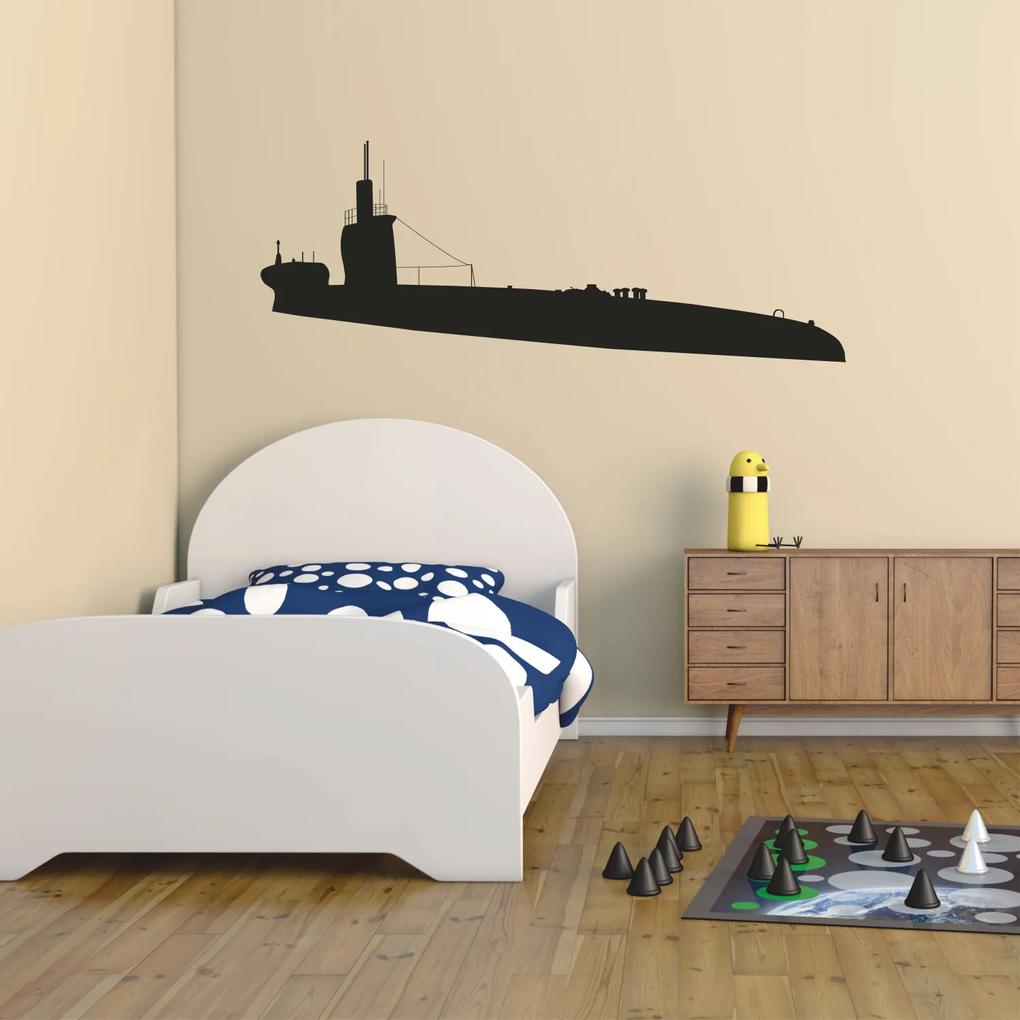 Samolepka na zeď - Ponorka (60x23 cm) - PopyDesign