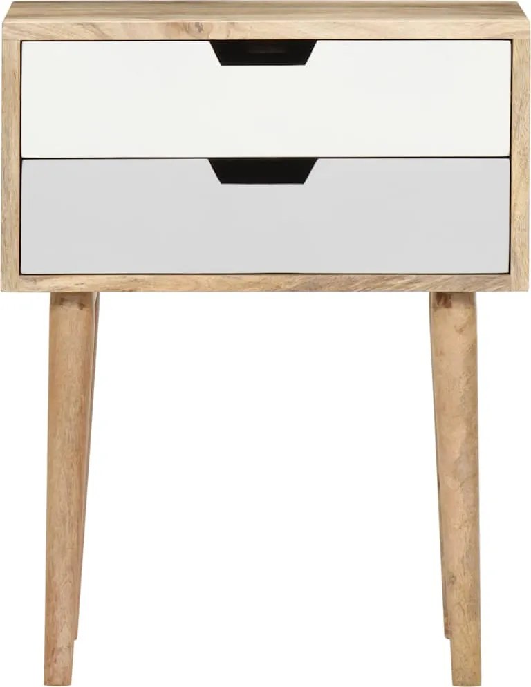 Noční stolek 47 x 35 x 59 cm masivní mangovníkové dřevo 286481