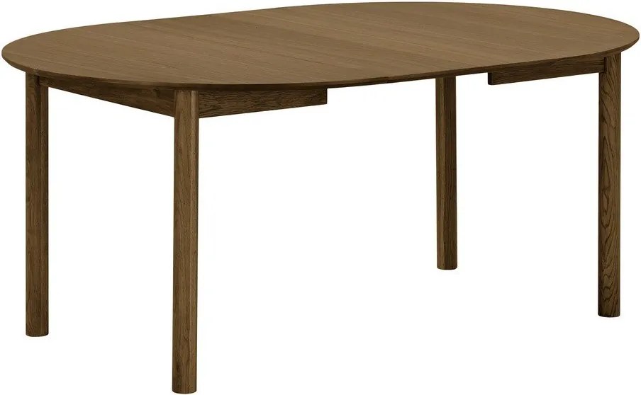Kulatý rozkládací jídelní stůl s přídavnou deskou v dekoru dubu 120x220 cm Bundaberg – House Nordic