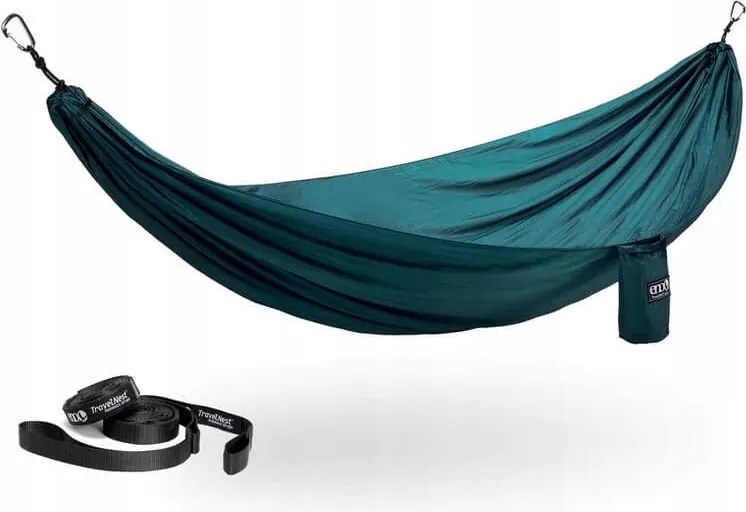 Turistická houpací síť s zavěšením TravelNest Hammock & Straps Combo marine E