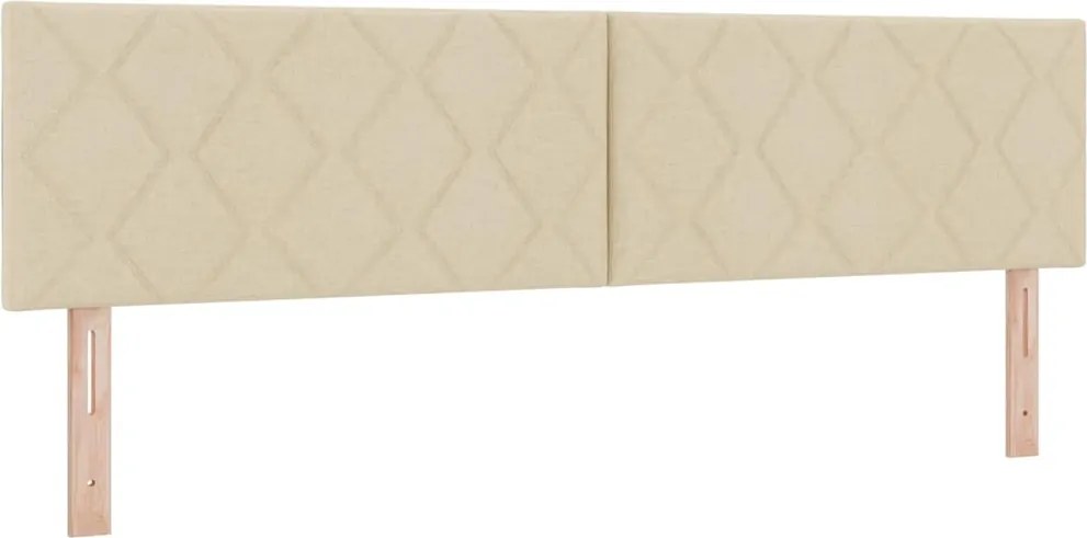 Postel s boxspringem s polštářem Krémová 180 x 200 cm textil 3338788