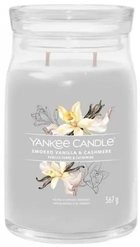 Aromatická svíčka, Yankee Candle Signature Smoked Vanilla & Cashmere, hoření až 90 hod