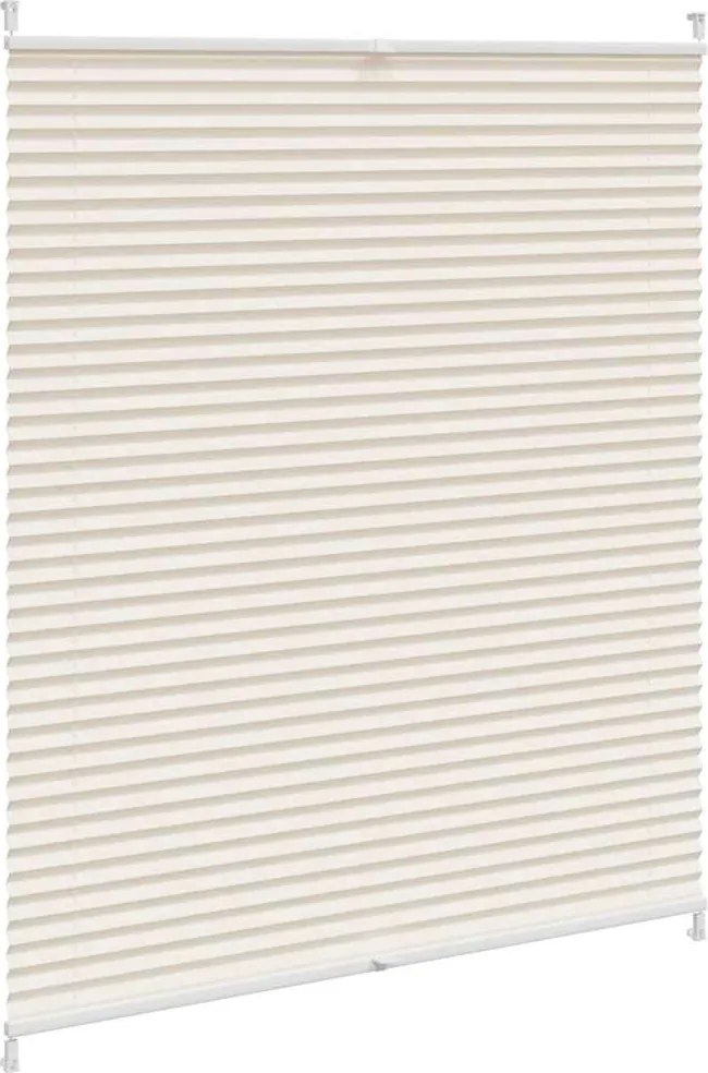 Plisovaná roleta 100 x 125 cm krémová 240642