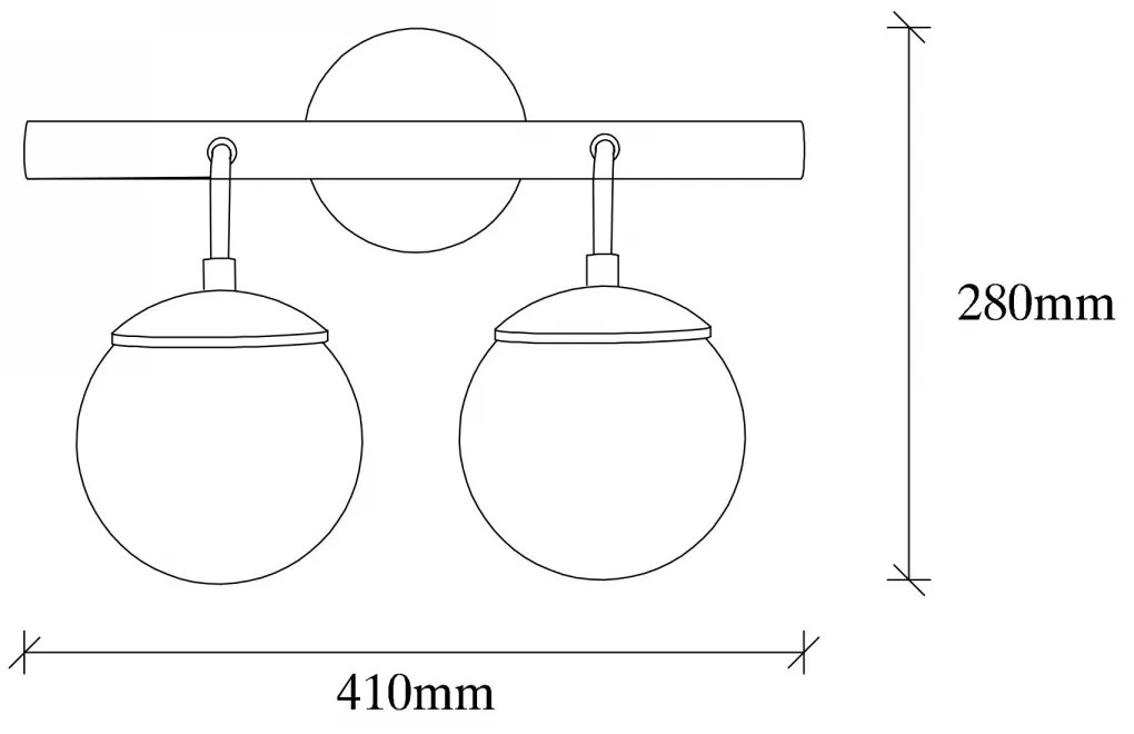 Nástěnná lampa Gondol černá