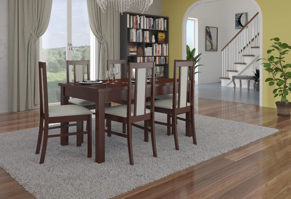 ADRK Furniture Sada stolu s židlemi RODOS 52 SE-ROD-52-DW-B091