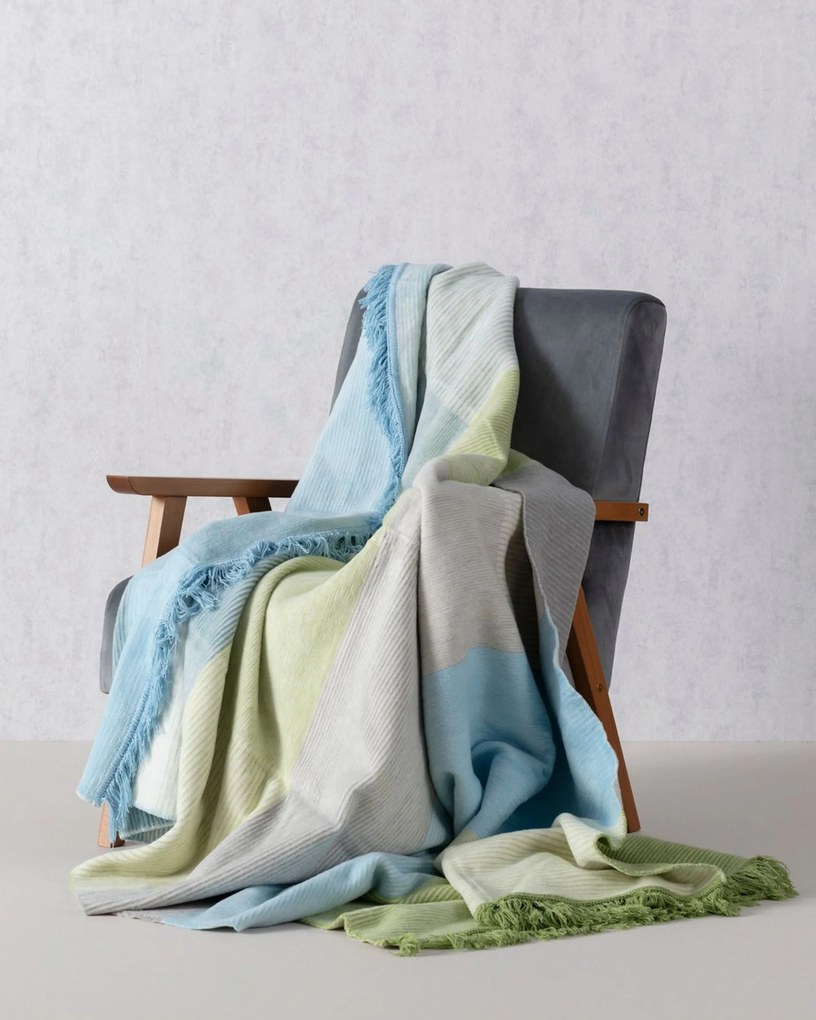 Deka Cotton Cloud 150x200cm Pastel Green&Blue
