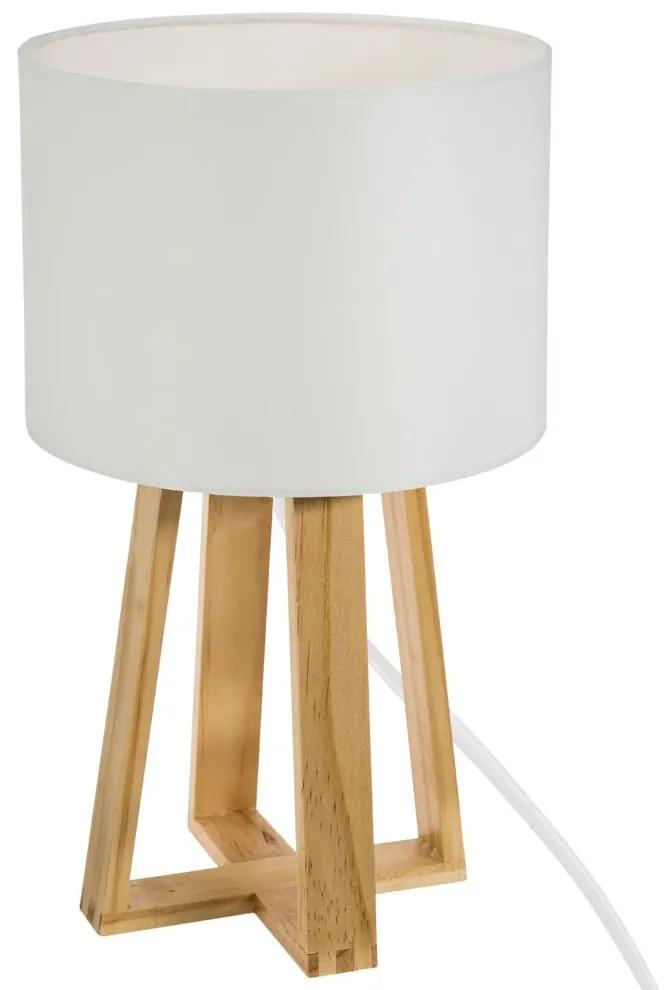 Stolní lampa, bílá, 20 x 34,5 cm