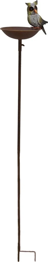 Krmítko pro ptáky OWL 124,5 cm hnědé