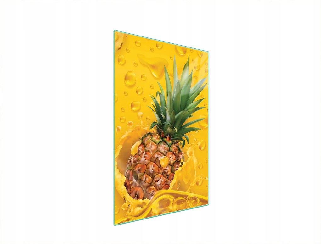 Skleněná Krájecí Deska 35x52 Ananas Tvrzené Sklo