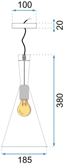 Toolight, závěsné stropní svítidlo COSTA B 1xE27, bílá-zlatá, OSW-00117