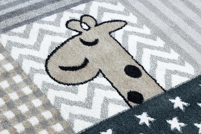Dywany Łuszczów Dětský kusový koberec Fun Pets grey ROZMĚR: 80x150